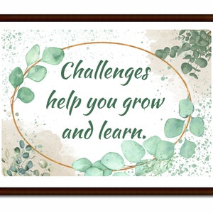 Classroom Poster Set Growth Mindset Poster Class Decor - Etsy