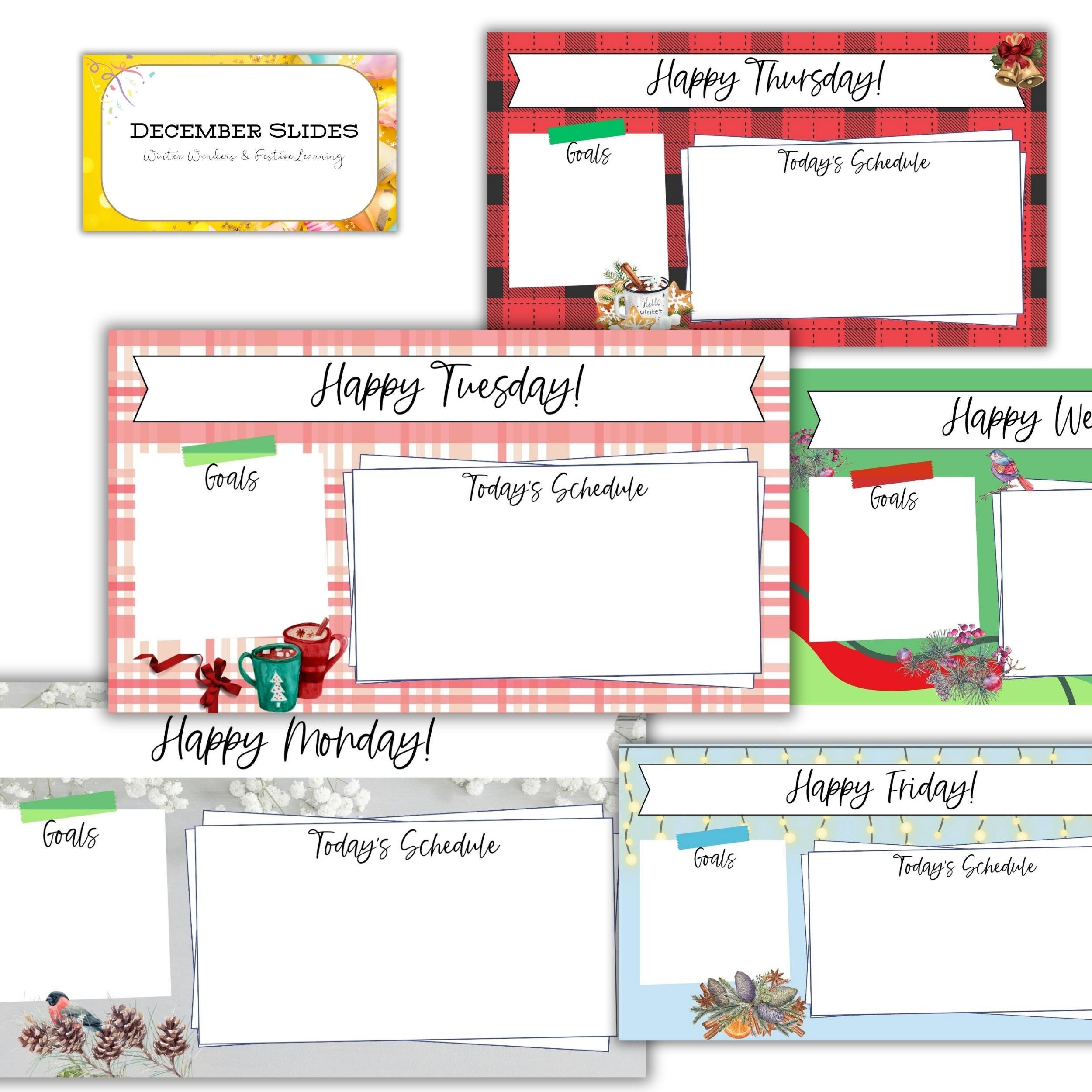 Google Slides Teacher Planner Template, Year-long Classroom Daily ...