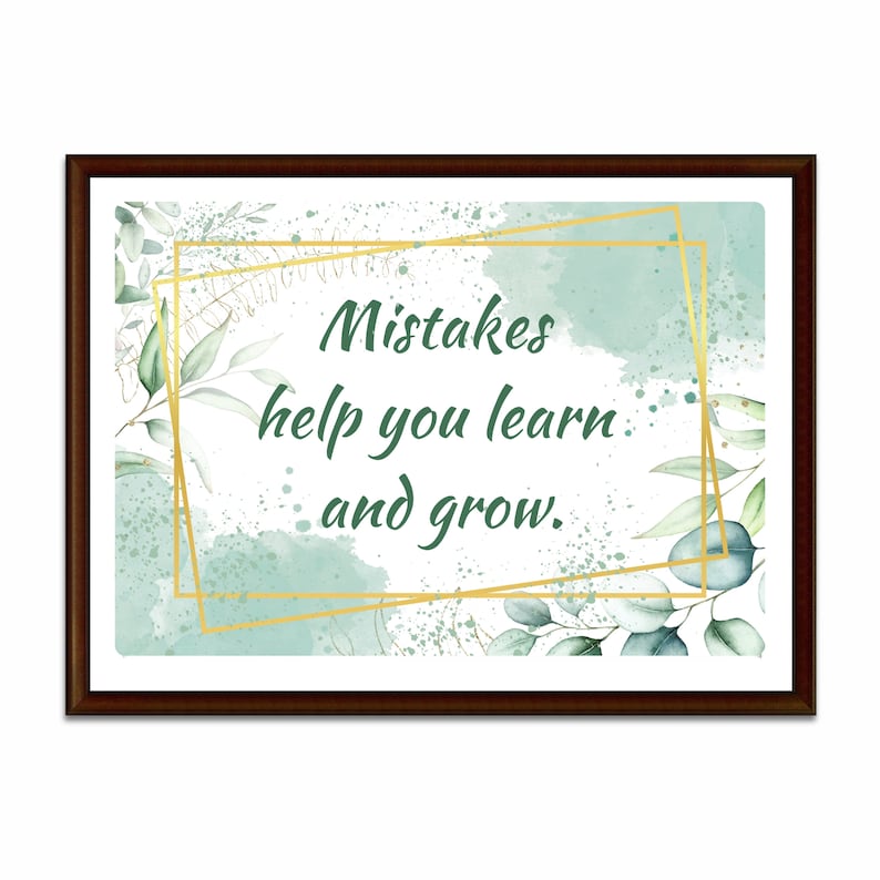 Classroom Poster Set Growth Mindset Poster Class Decor - Etsy