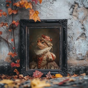Renaissance Toad Portrait: Baroque Animal Art (digital Download) - Etsy