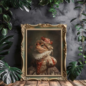 Royal Toad Wall Art Print Renaissance Animal Portrait Baroque Toad ...