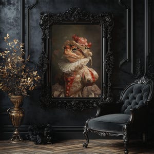 Renaissance Toad Portrait: Baroque Animal Art (digital Download) - Etsy