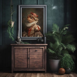 Royal Toad Wall Art Print Renaissance Animal Portrait Baroque Toad ...