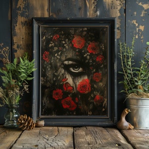 Lover's Eye Printable Wall Art Dark Gothic Lovers Print Moody Victorian ...