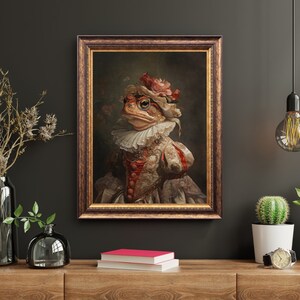 Royal Toad Wall Art Print Renaissance Animal Portrait Baroque Toad ...