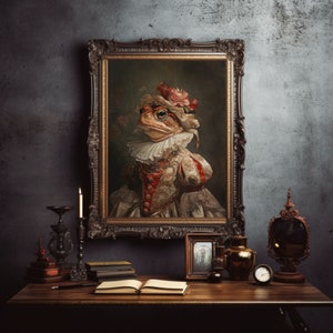 Renaissance Toad Portrait: Baroque Animal Art (digital Download) - Etsy