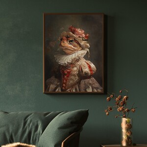 Royal Toad Wall Art Print Renaissance Animal Portrait Baroque Toad ...
