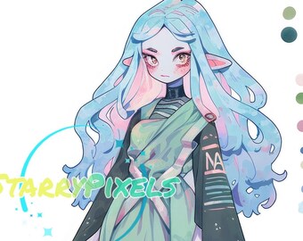 UNIQUE Adoptable OC Character Design Starrypixels - Etsy