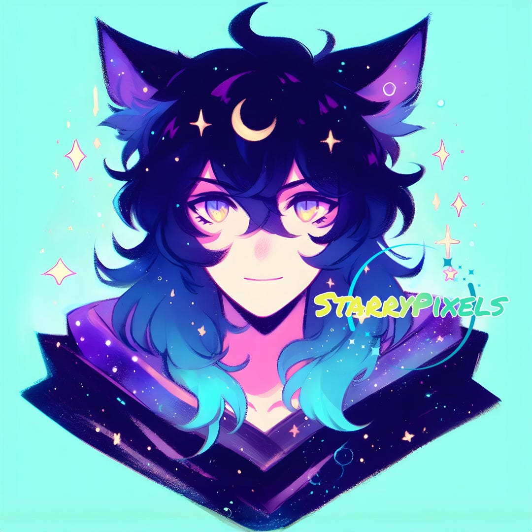 UNIQUE Fantasy OC Adopt Character Icon, Portrait, Avatar Moonfoxpixels ...