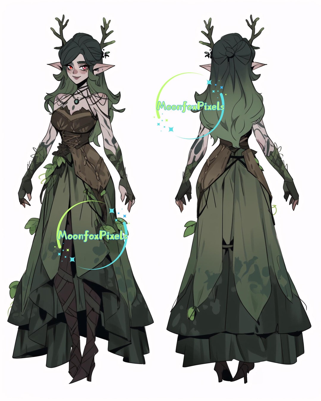 UNIQUE 1/1 Fantasy Character OC Adopt Moonfoxpixels - Etsy