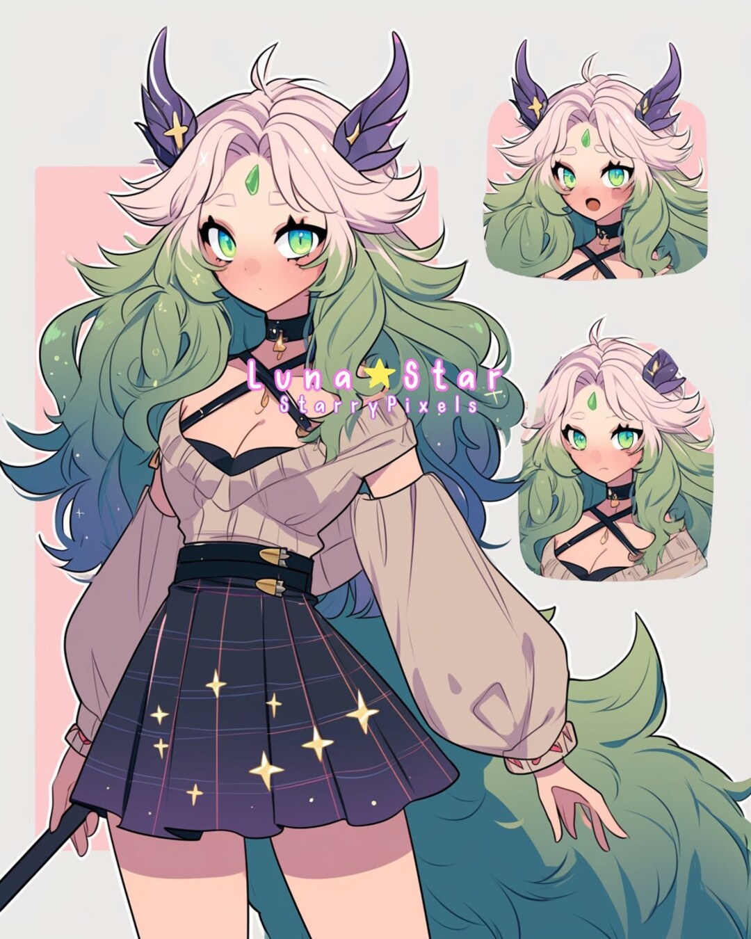 Anime Style Fantasy OC Adopt Starrypixels - Etsy