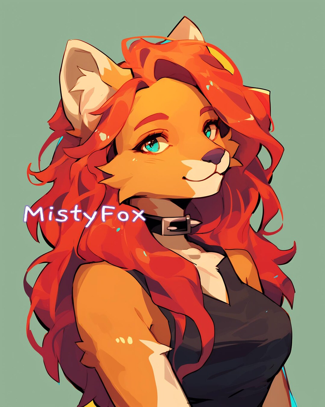 UNIQUE 1/1 Furry Fantasy OC Adopt, Avatar, Gaming Misty Fox - Etsy
