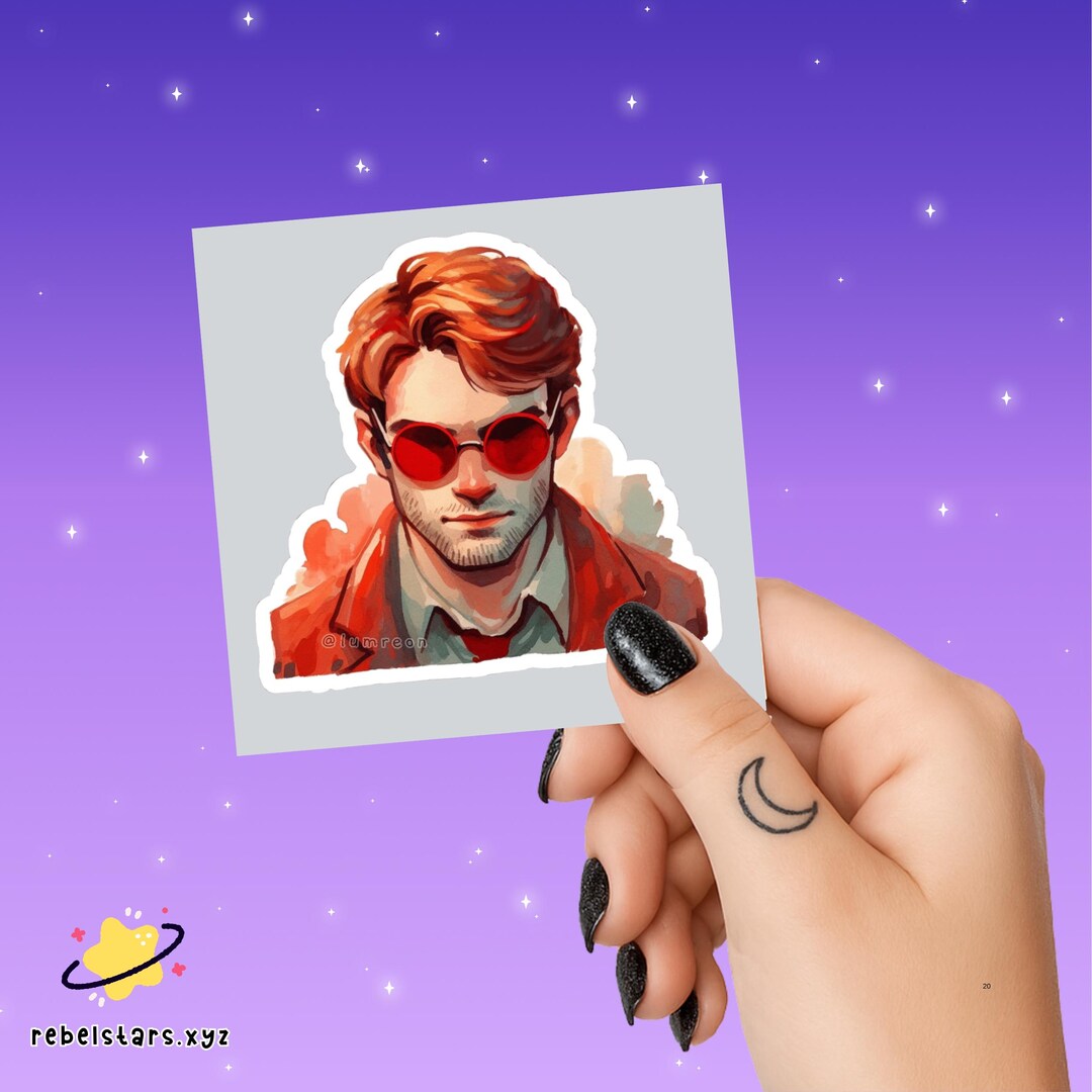 Daredevil Inspired Vinyl Sticker, Superhero Decal | Fanart by Rebel ...