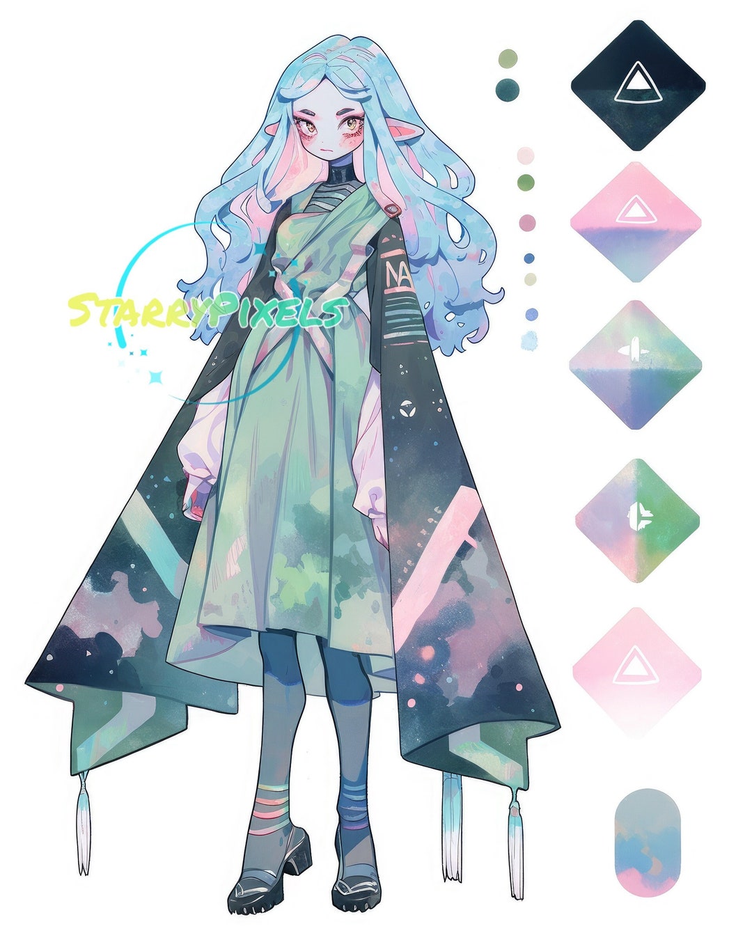 UNIQUE Adoptable OC Fantasy Character Starrypixels - Etsy