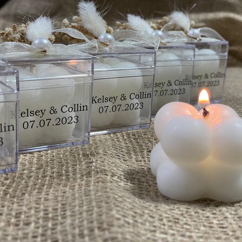 Wedding Candle Favor - Etsy