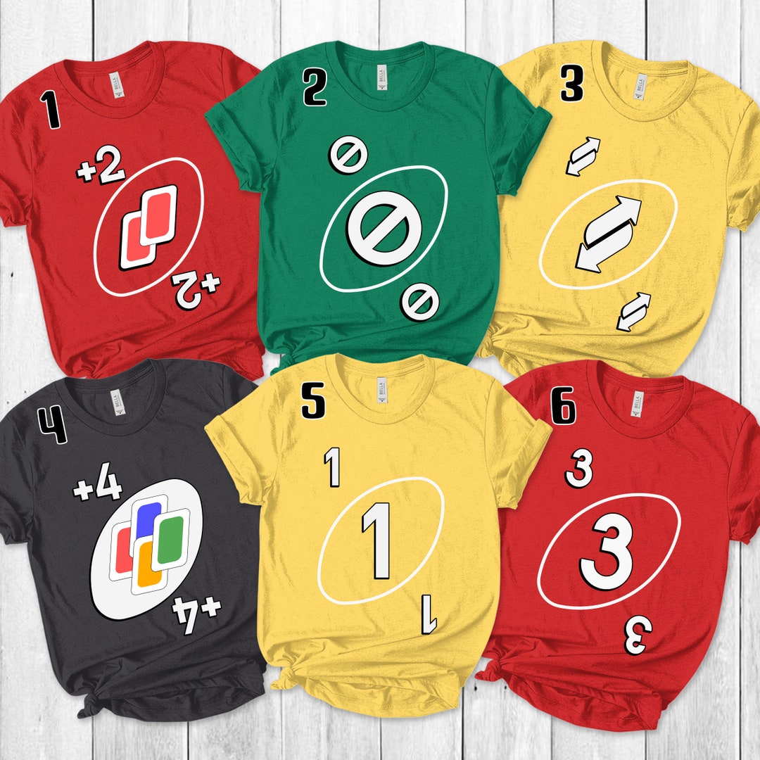 Custom Uno Cards Group Shirts Uno Cards Halloween Costumes - Etsy