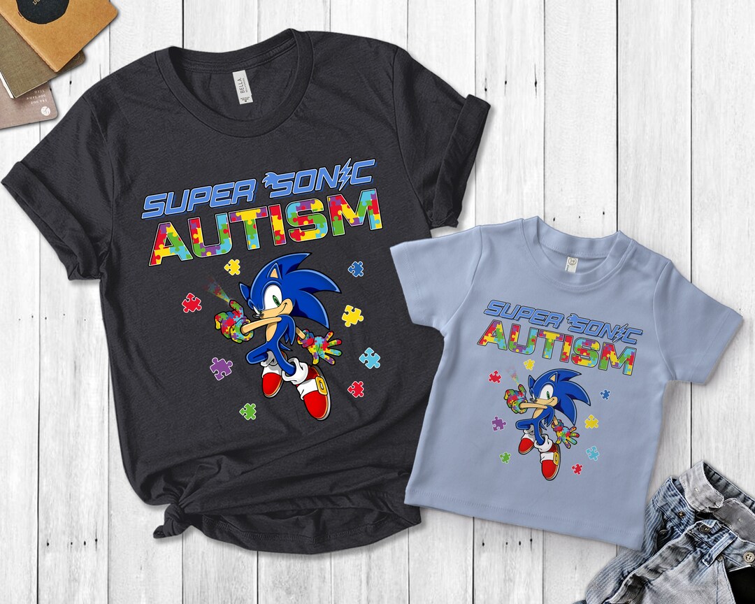 Sonic Super Autism Shirt Sonic the Hedgehog Autism Blue - Etsy