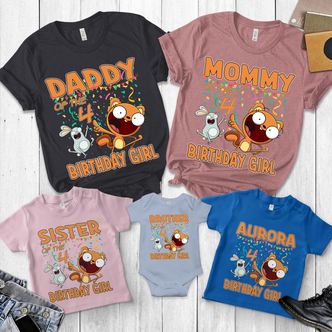 Custom Kiff Birthday Shirt Disney Cartoon Birthday Family - Etsy