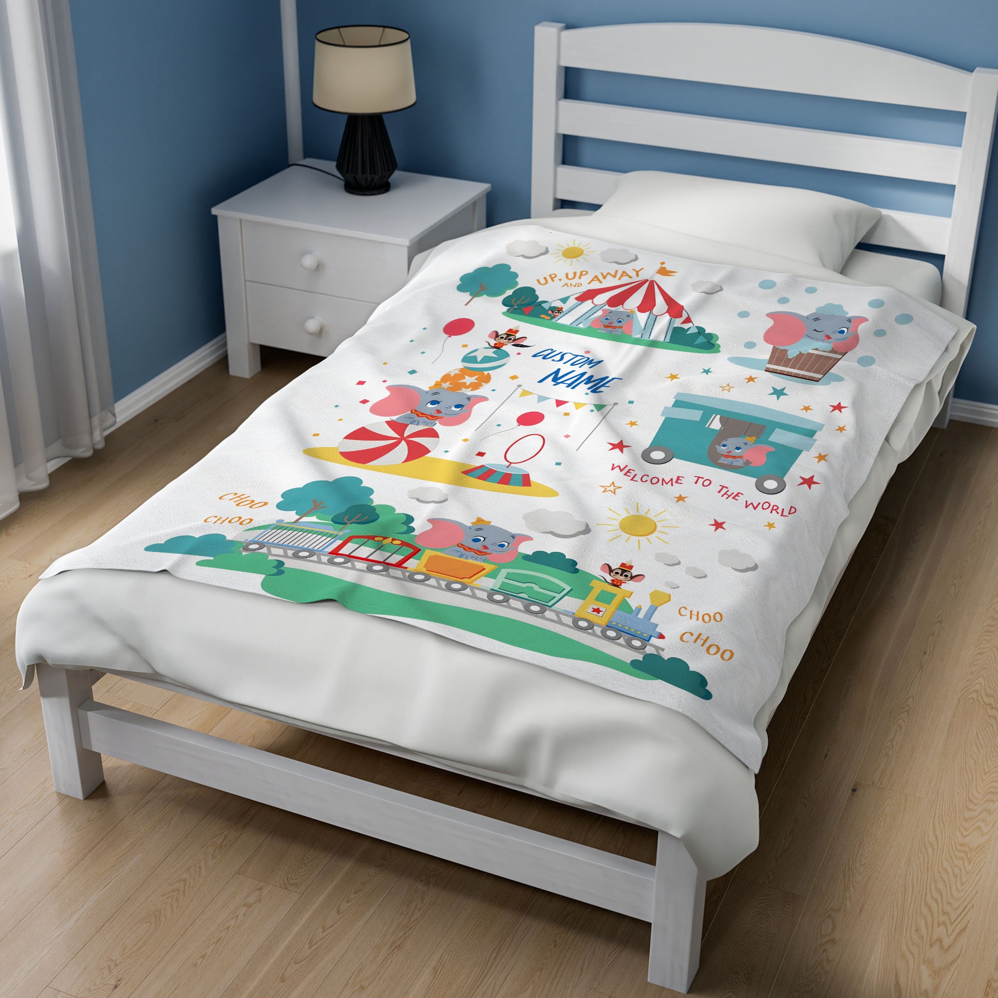 Dumbo and Mrs Jumbo Blanket Dumbo Elephant Fleece Blanket - Etsy