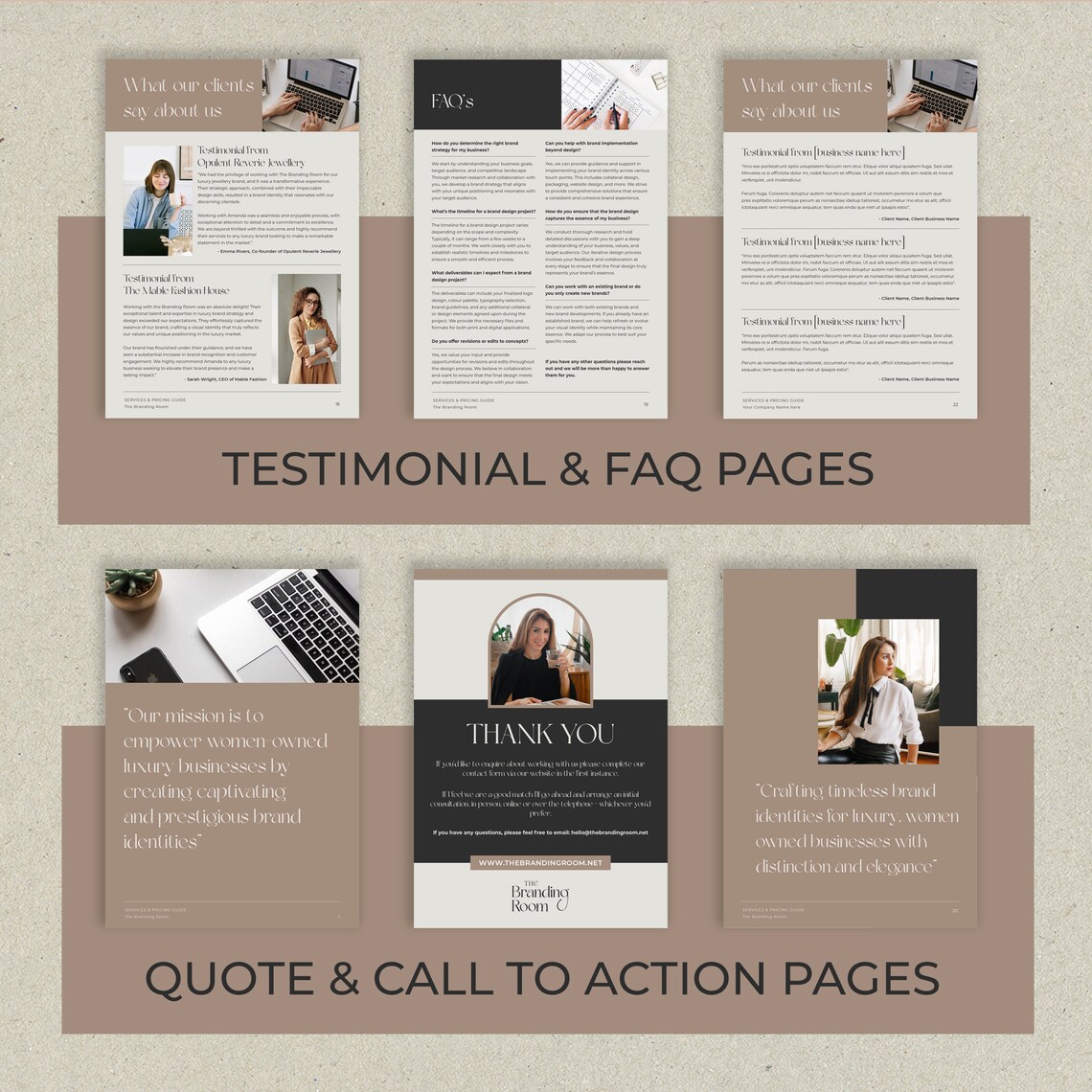 Project Proposal Guide Template, Brand Designer Quote Pack Template ...