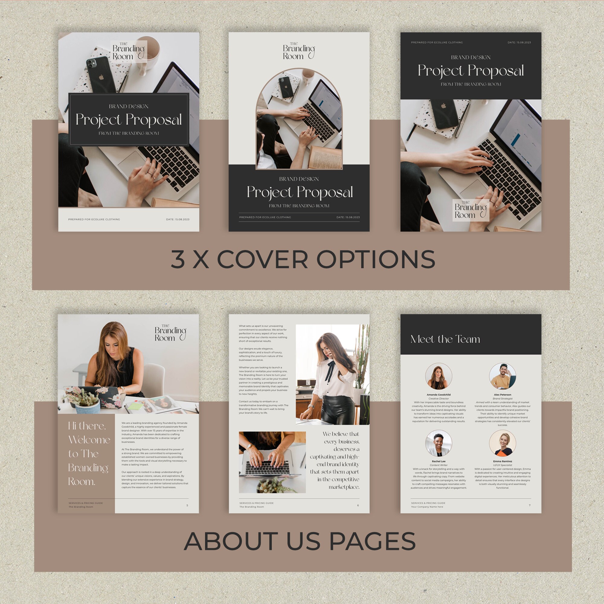 Project Proposal Guide Template, Brand Designer Quote Pack Template ...