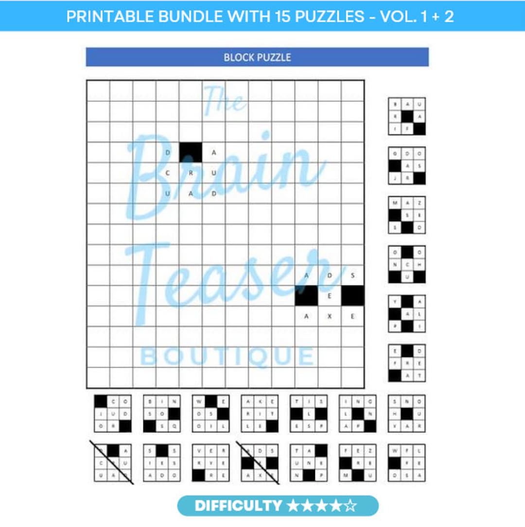 Printable Bundle Vol1+2 (30 Pieces) With Whole New Kind of Puzzle ...
