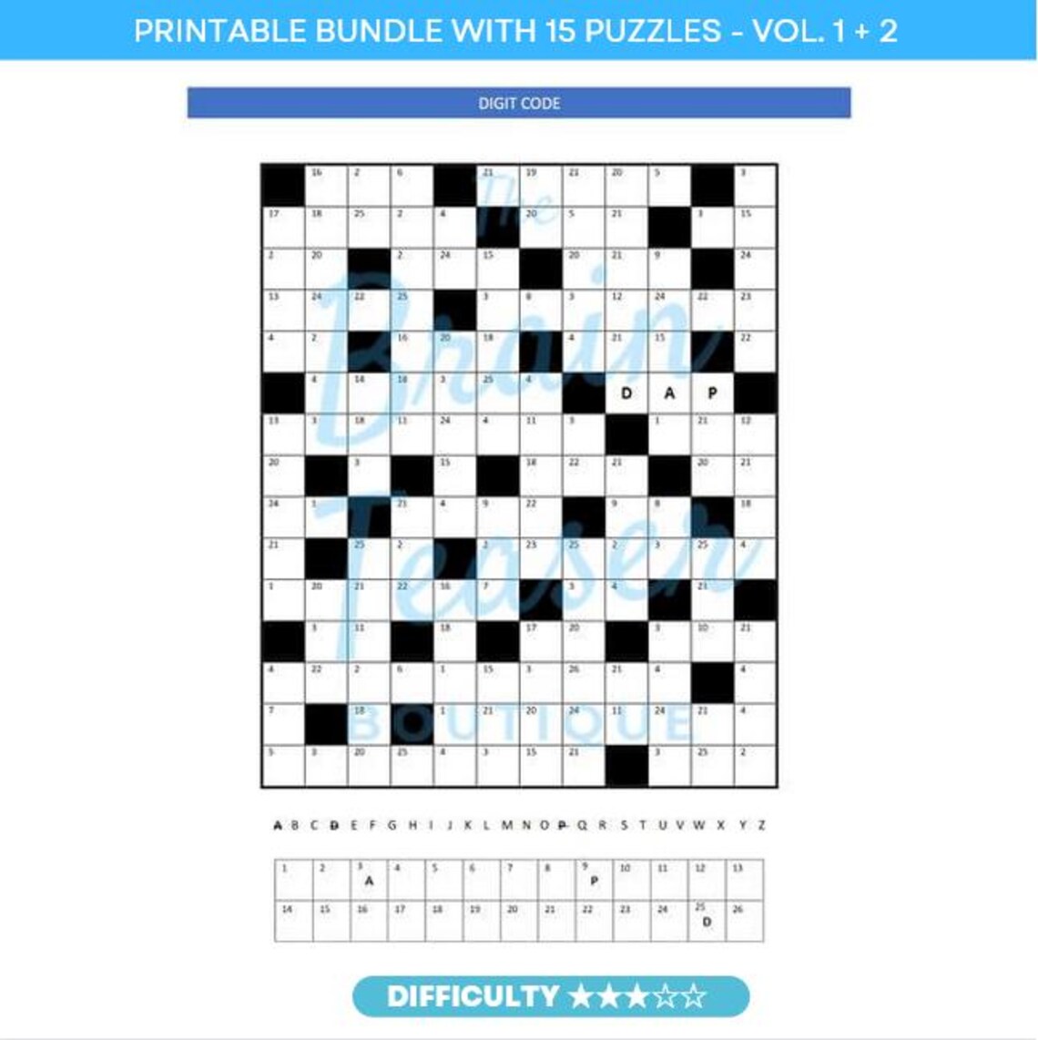 Printable Digit Bundle Vol1+2 (30 Pieces). Substitute Digits With ...