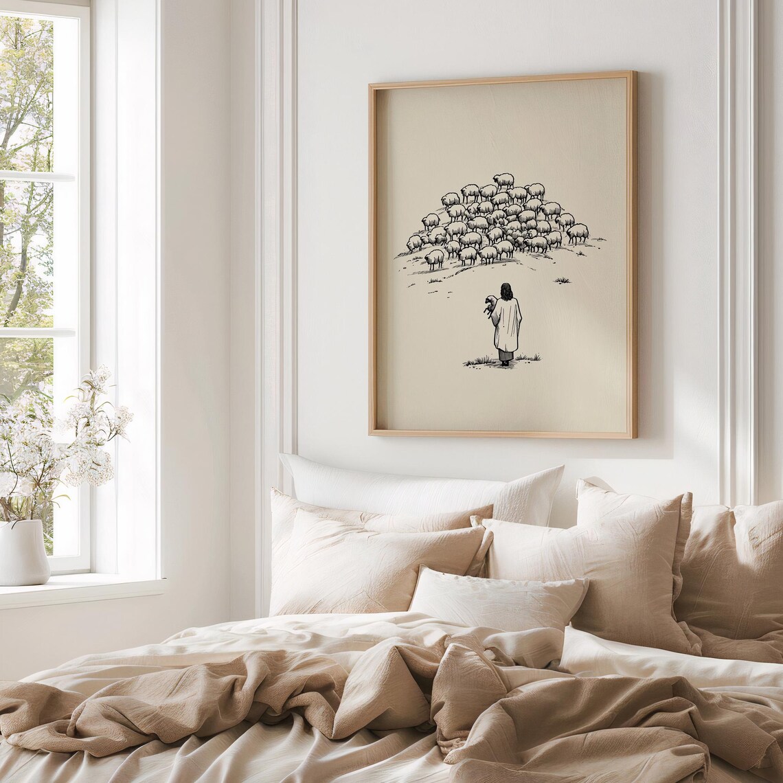 Lost Sheep Print, Jesus Parable Wall Art (digital Download) - Etsy