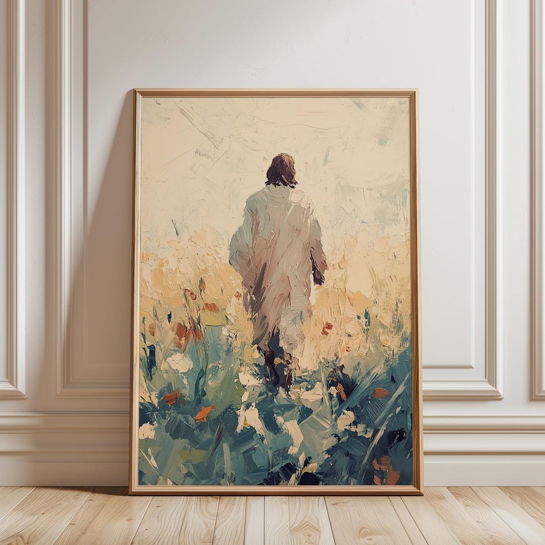 The Parable of the Lost Sheep Print – Matthew 18:12 Wall Art, Christian ...