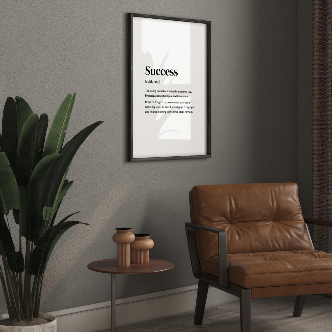Success Dictionary Definition Wall Art Inspirational Minimalist Design ...