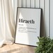 Hiraeth Definition Print – Minimalist Wall Art, Aesthetic Decor ...