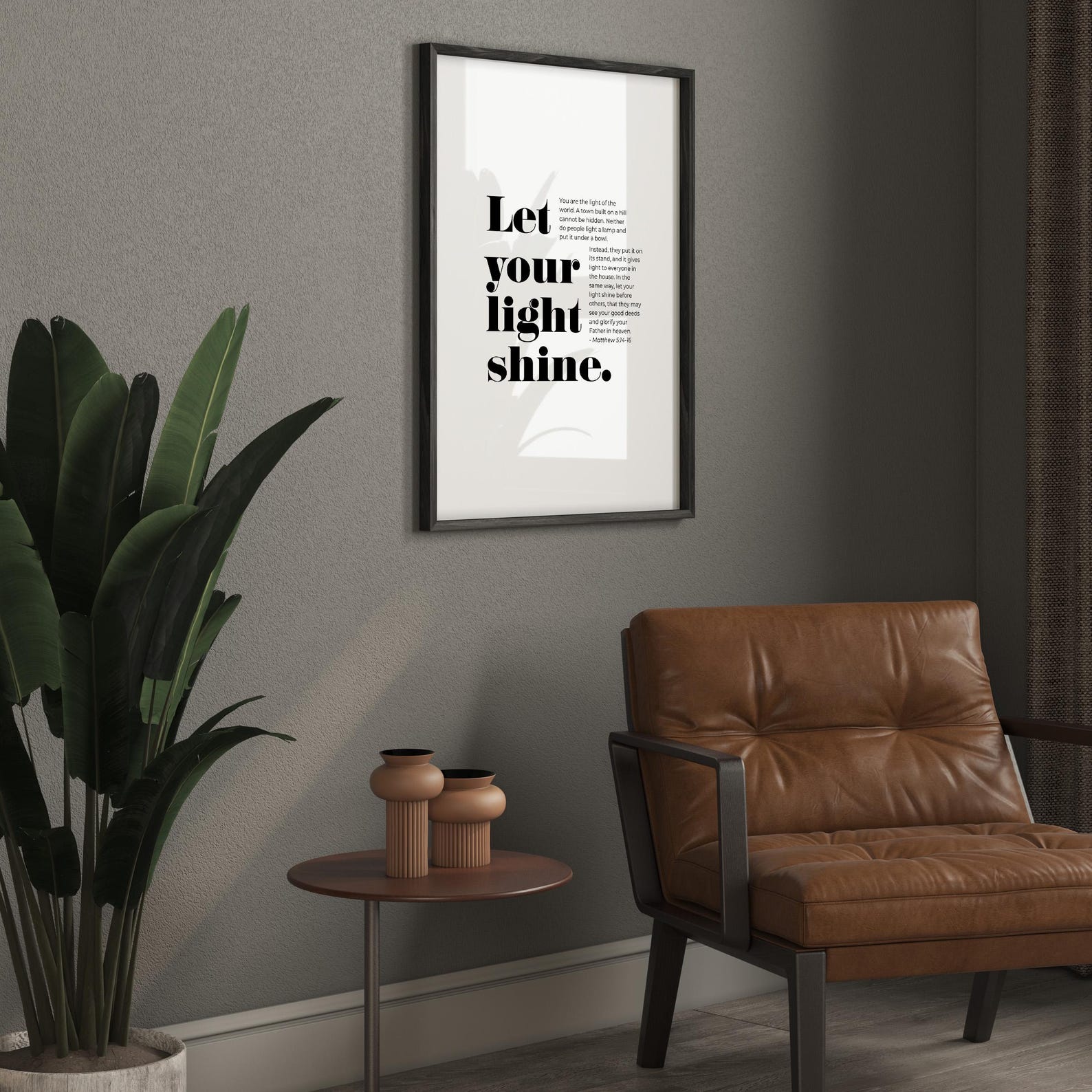 Let Your Light Shine | Bible Verse Wall Art | Inspirational Christian ...