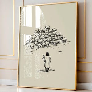 Lost Sheep Print, Jesus Parable Wall Art (digital Download) - Etsy