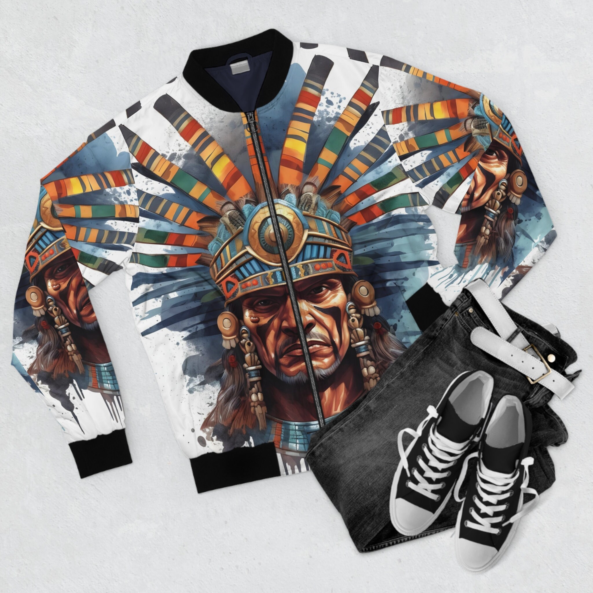 Aztec King Men's Bomber Jacket (AOP) sold by Cameroon-Dorey | SKU ...