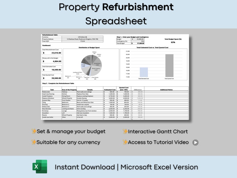 V2.0 the Ultimate International Property Refurbishment Spreadsheet ...