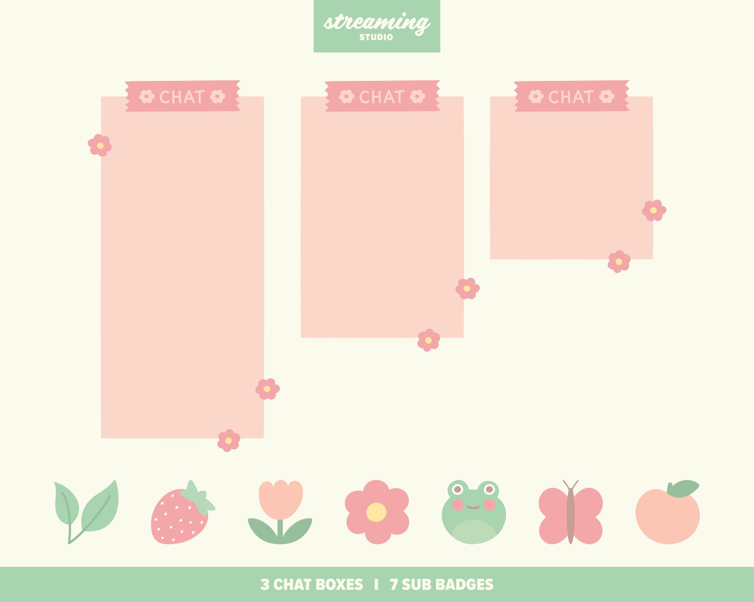 Animated Green Cottagecore Stream Overlay Package (digital Download) - Etsy