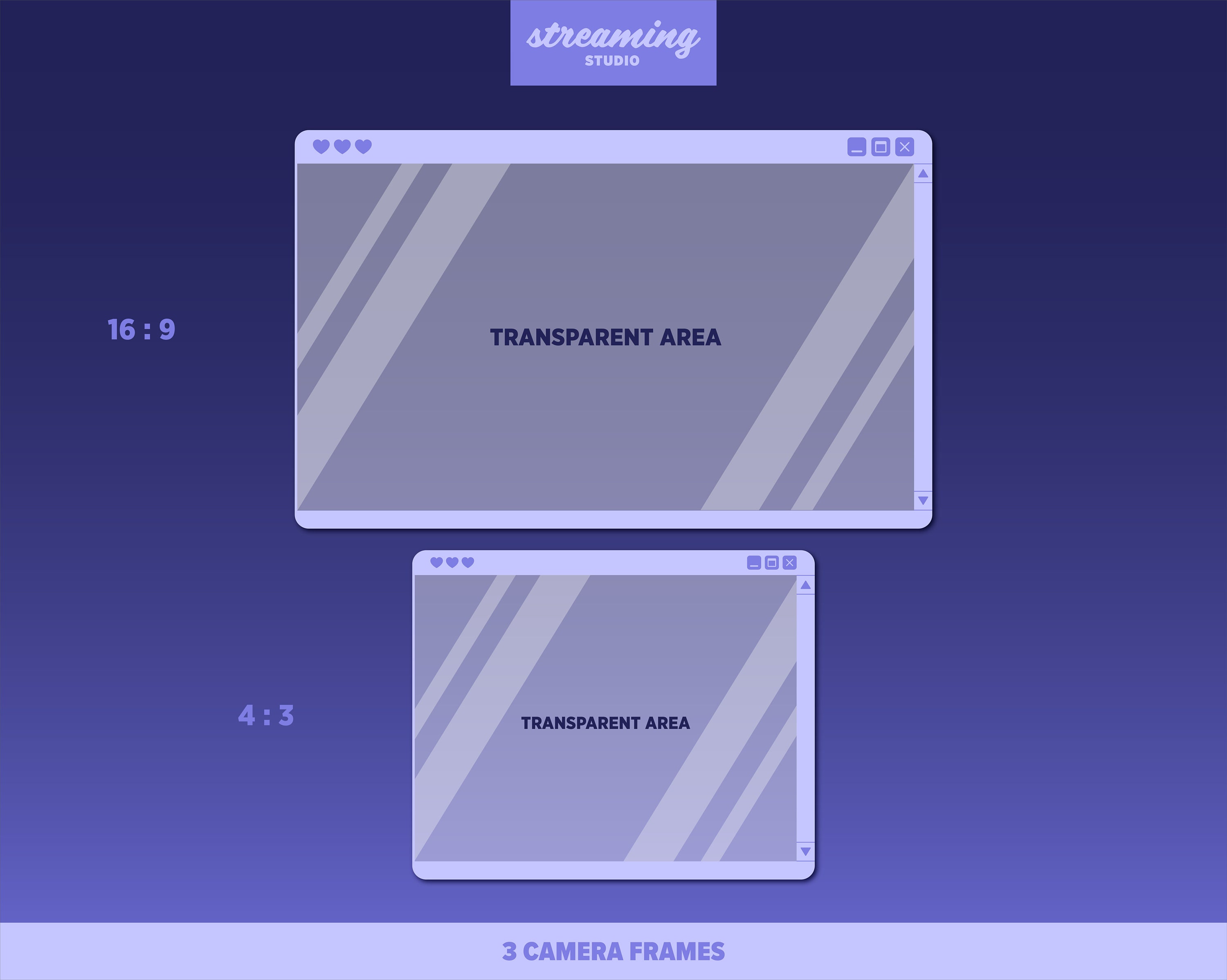 Penguin Animated Stream Overlay Bundle: Winter Twitch Package (digital ...