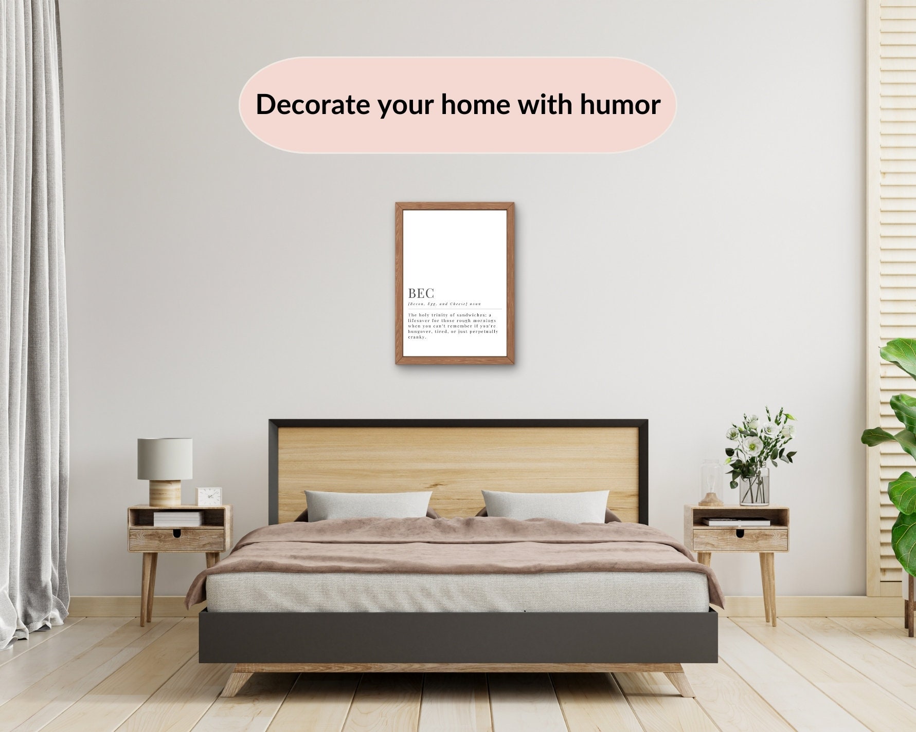 Funny BEC Definition Printable Art - Minimalist Digital Download ...