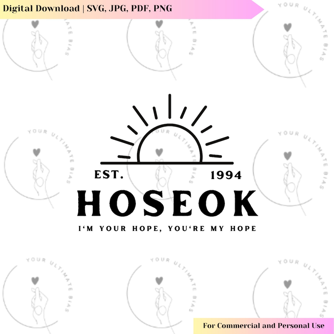 BTS Jhope Vector BTS SVG Kpop Design - Etsy