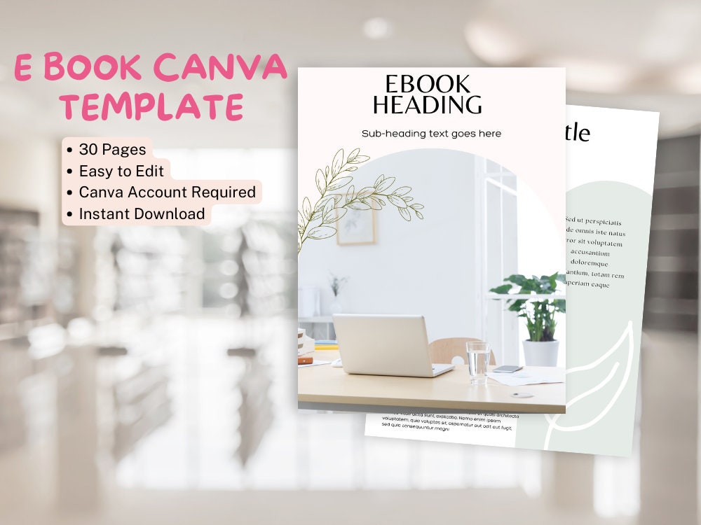 30 Page Editable Canva Ebook Template - Create Stunning Ebooks ...