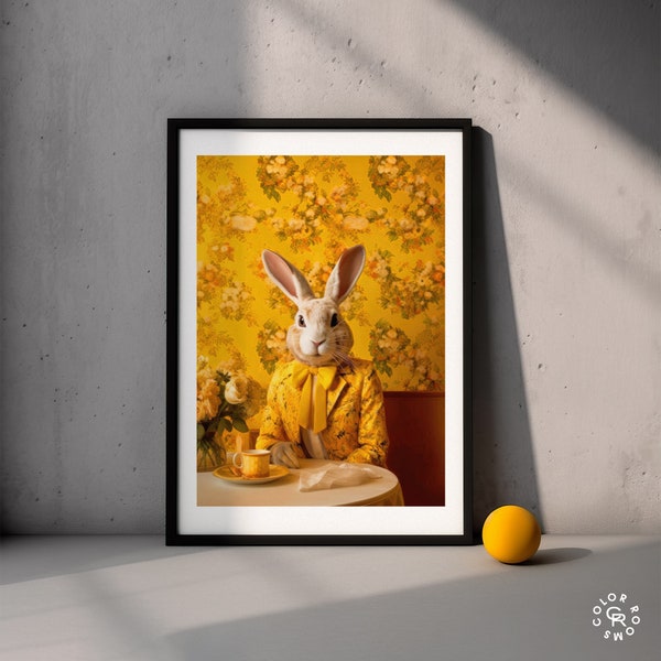 Whimsical Rabbit - Etsy
