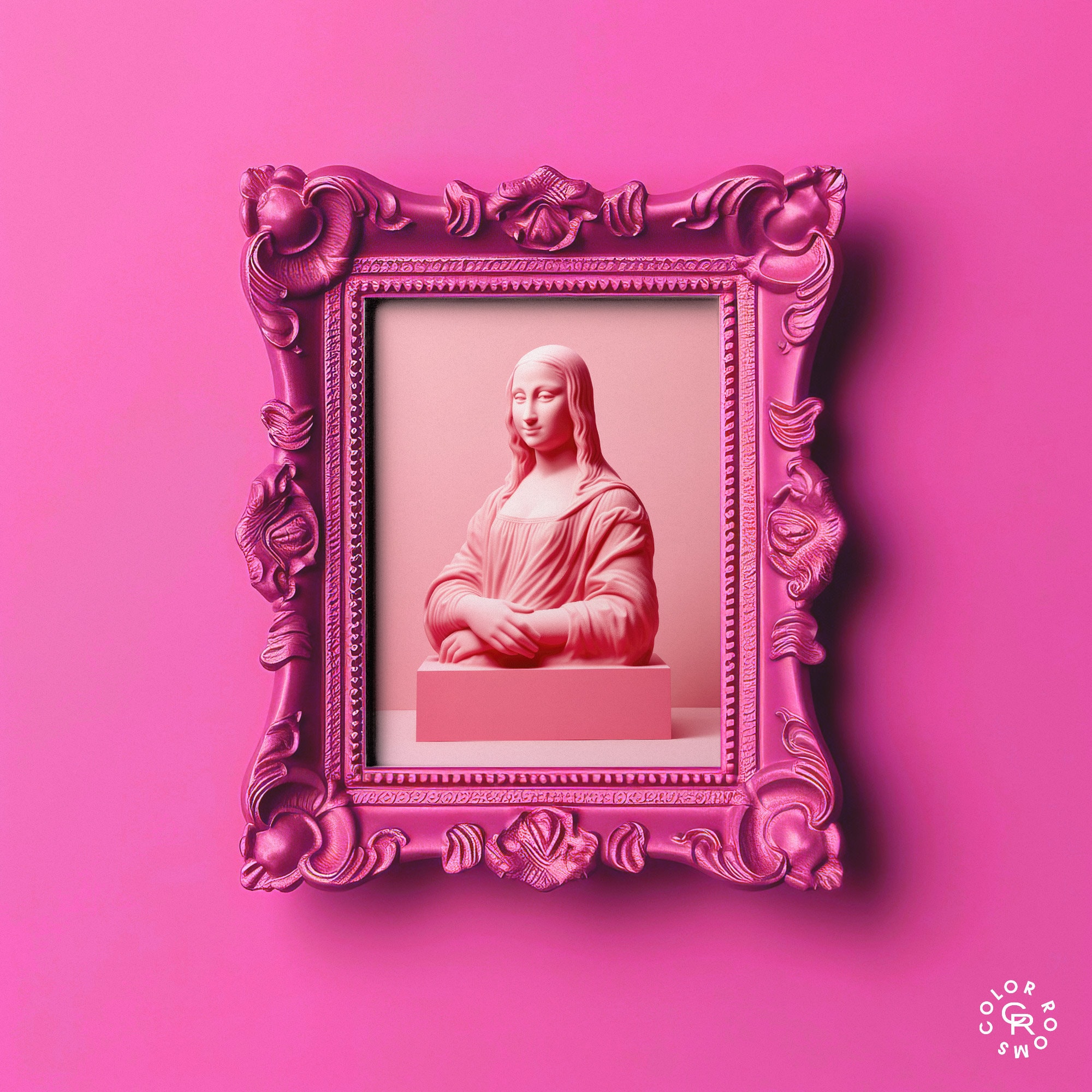 Mona Lisa History Art Print Pink Renaissance Art Eclectic Art Living ...