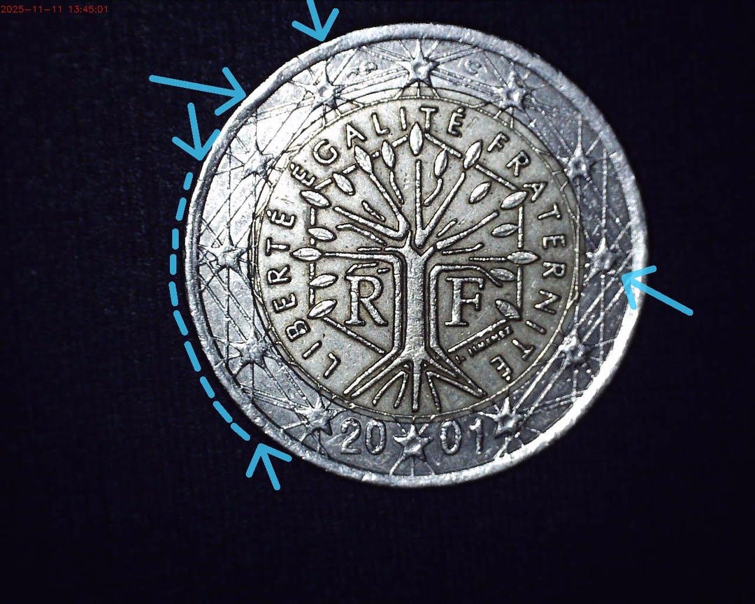 Rare 2001 France 2 Euro Coin Vintage, Stylized Tree of Life! Errors ...