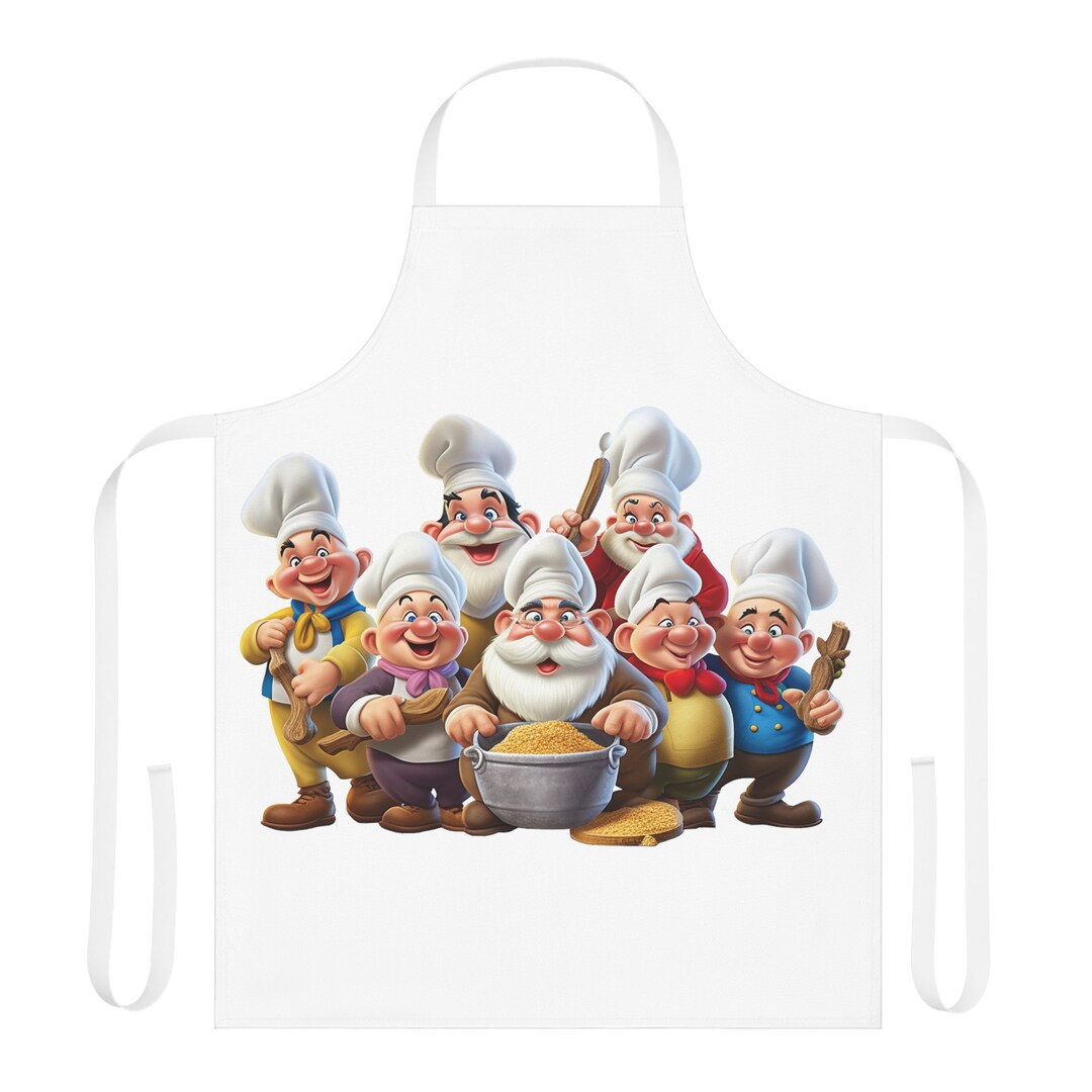 Whimsical 7 Dwarfs Cooking Apron Fun and Functional for - Etsy