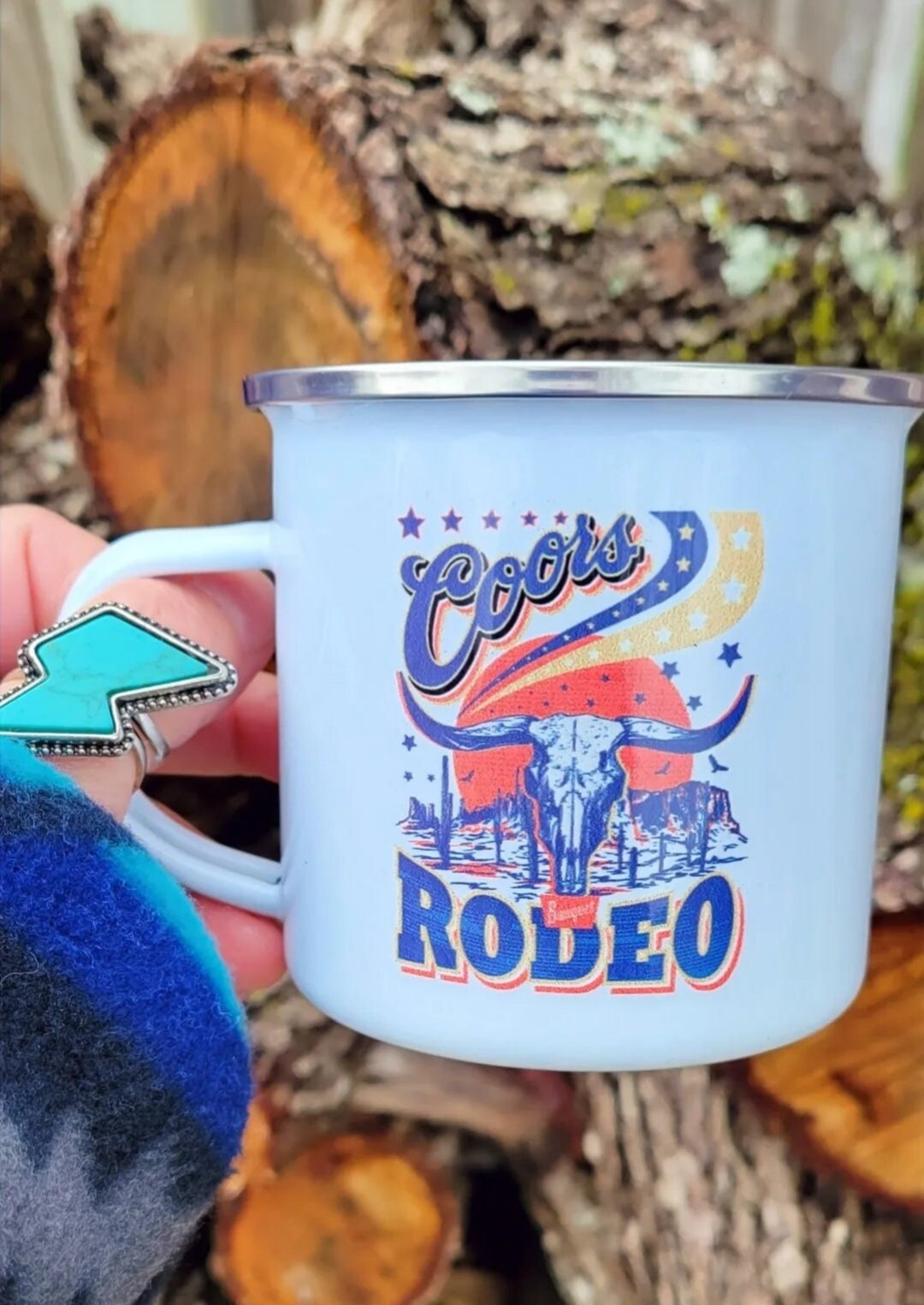 Campfire Mugs | Tin Coffee Mugs | Enamel Mugs - Etsy