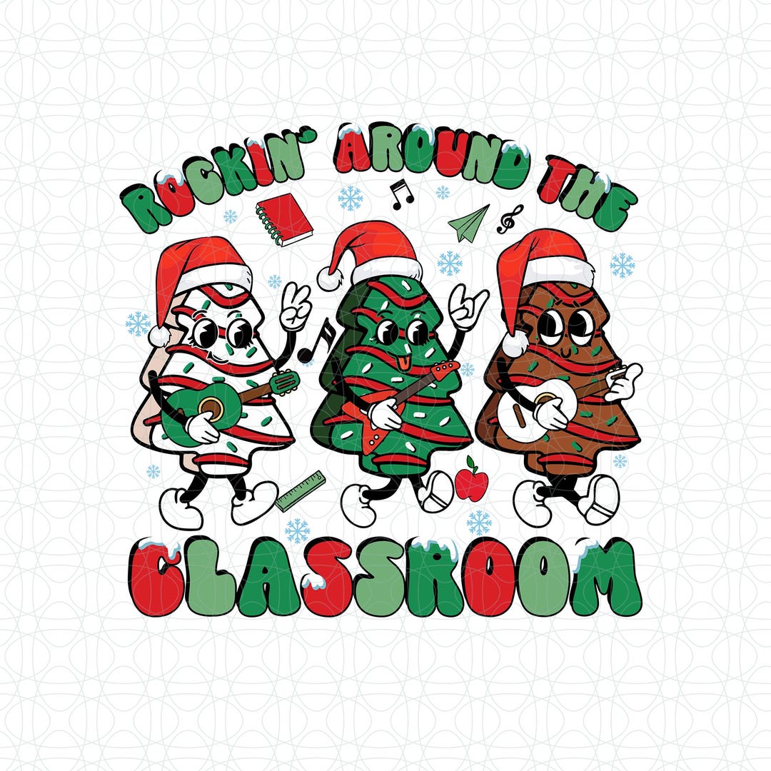 Rockin' Around the Classroom Png, Rockin Around Png, Christmas Png ...