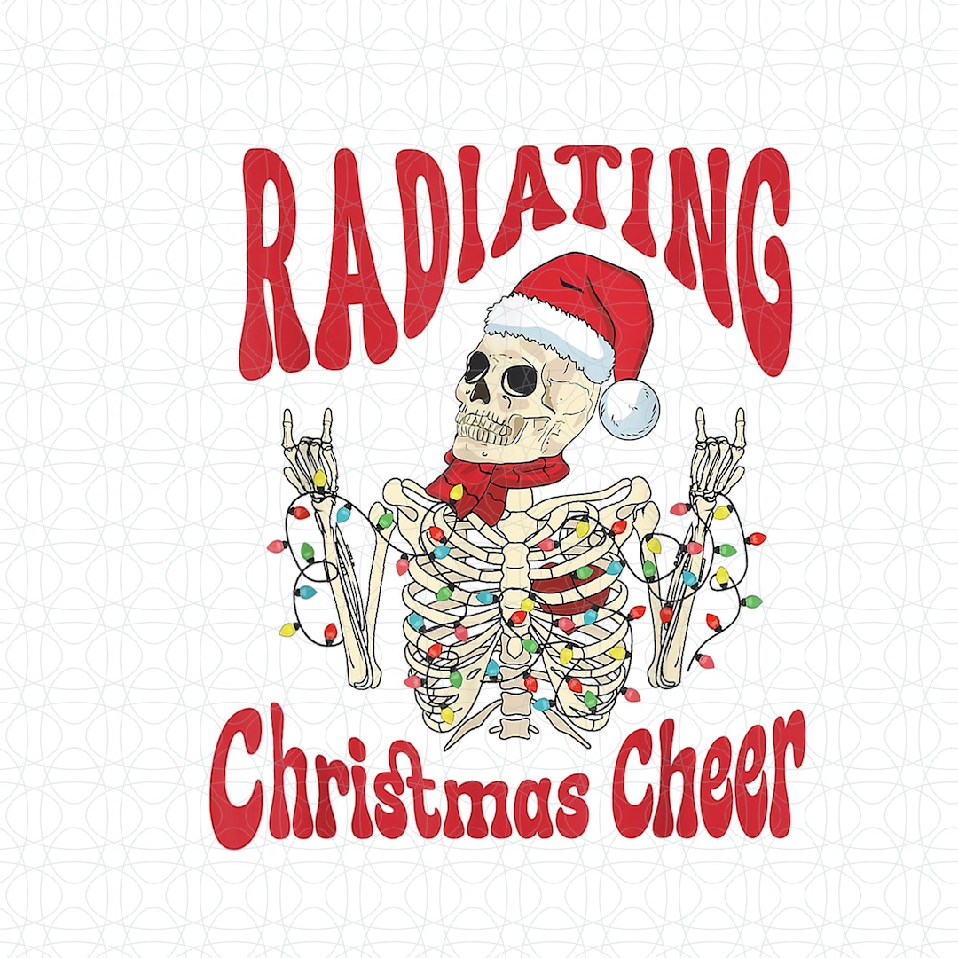 Radiology Christmas Santa Skeleton Xray Technician Rad Tech Png, Nurse ...