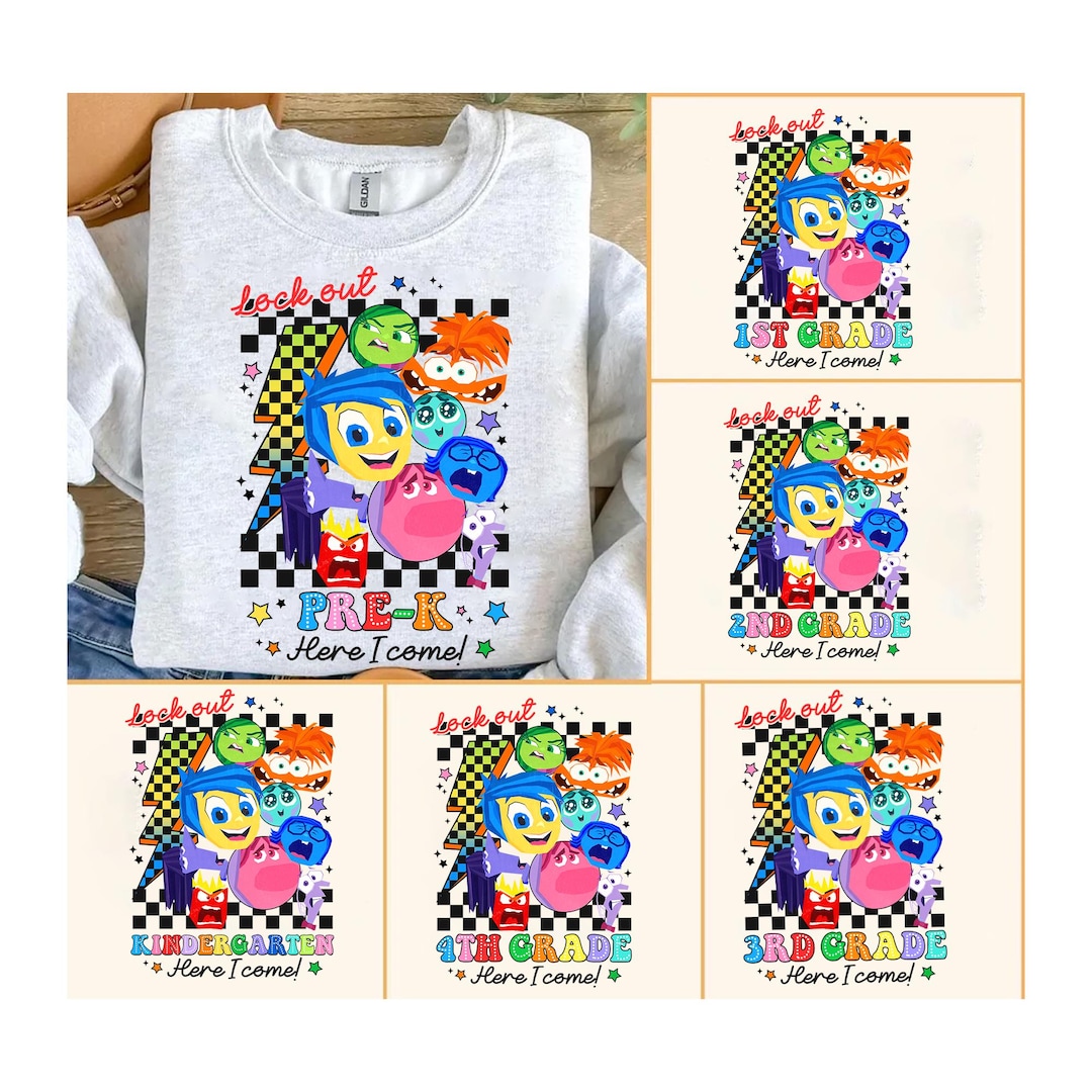 Bundle Inside Out 2 Back to School Png, Inside Out First Grade, Today I ...