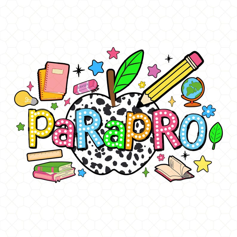Parapro Png, Parapro Bright Doodle Dots Png, Back to School Png, Teach ...