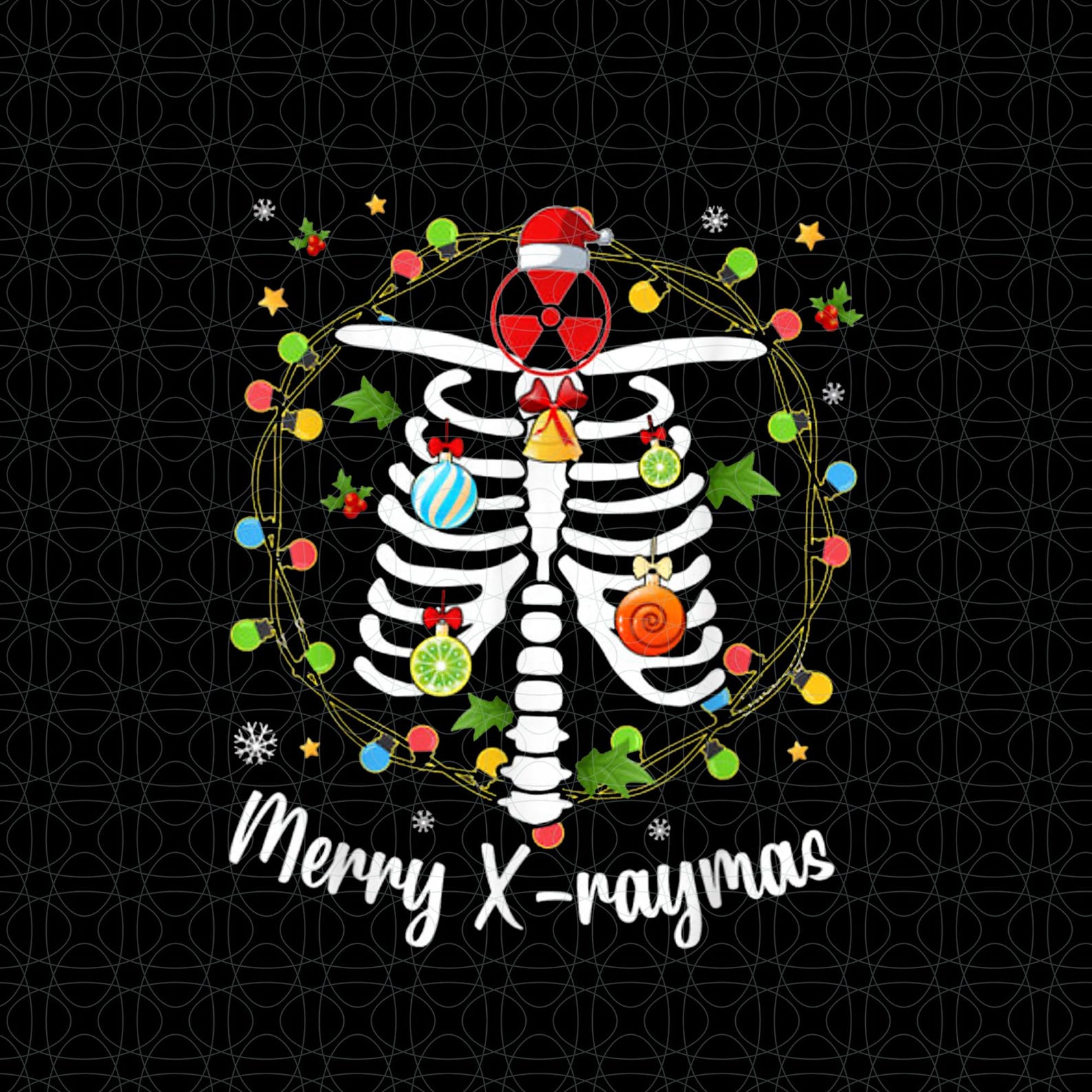 Feeling Christmas in the Bones Rad Tech Xmas Custom Name Png, RT Nurse ...